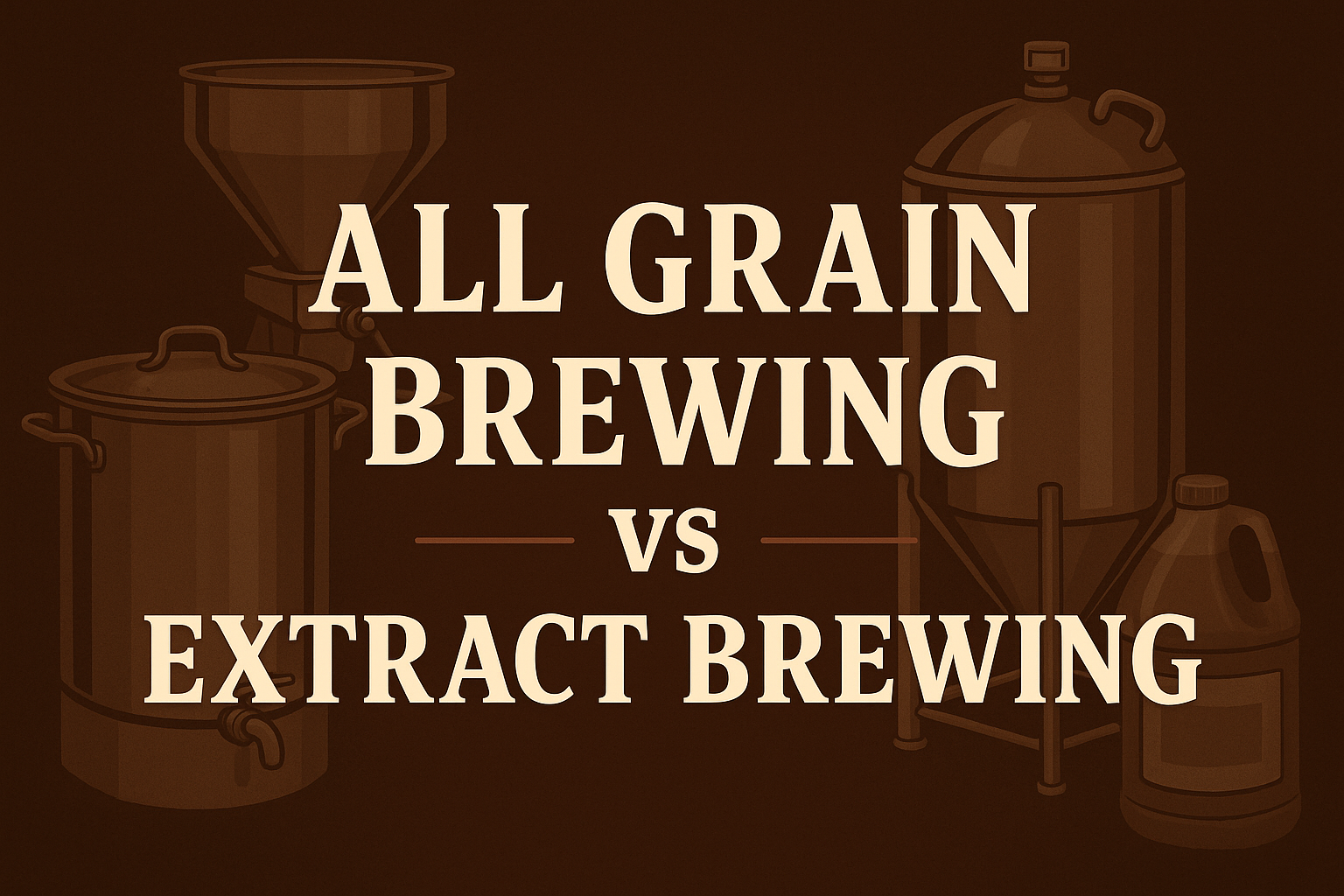 All Grain vs Extract Beer Brewing — Learn to Brew