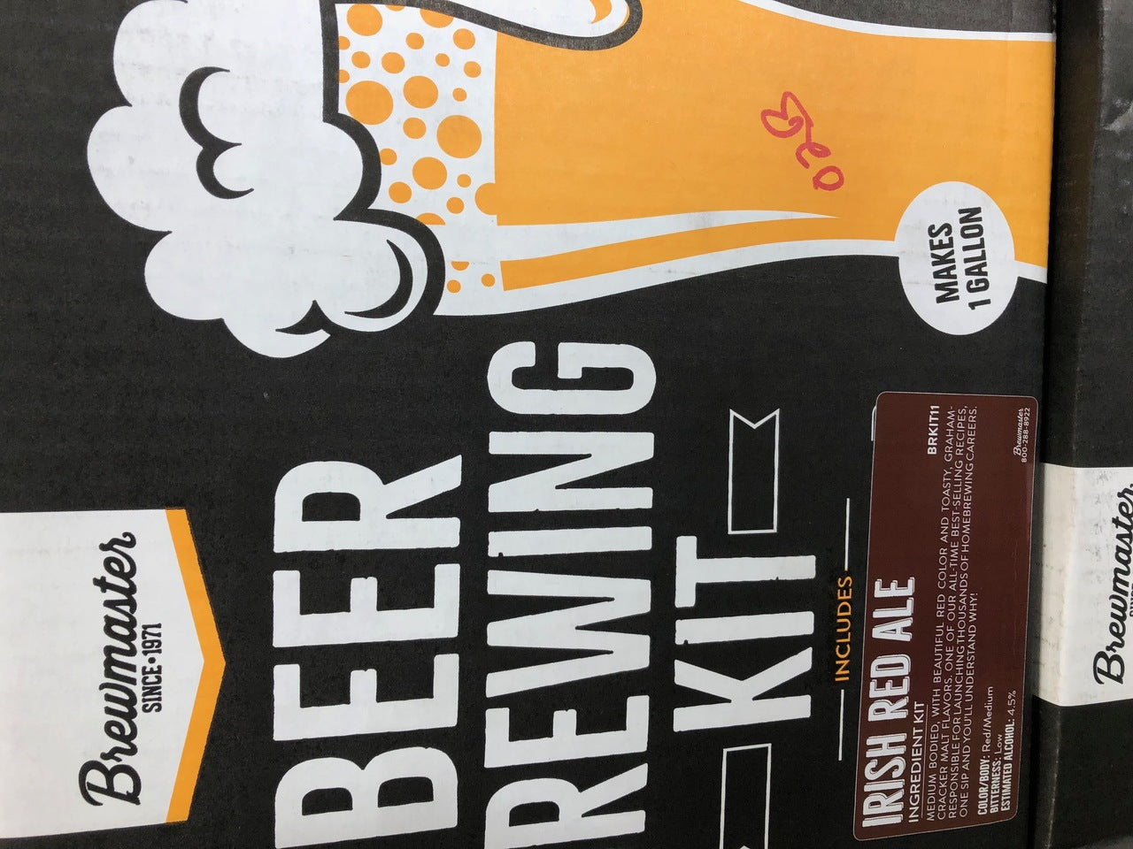 1 Gallon Starter Kit with Irish Red kit included — Learn to Brew